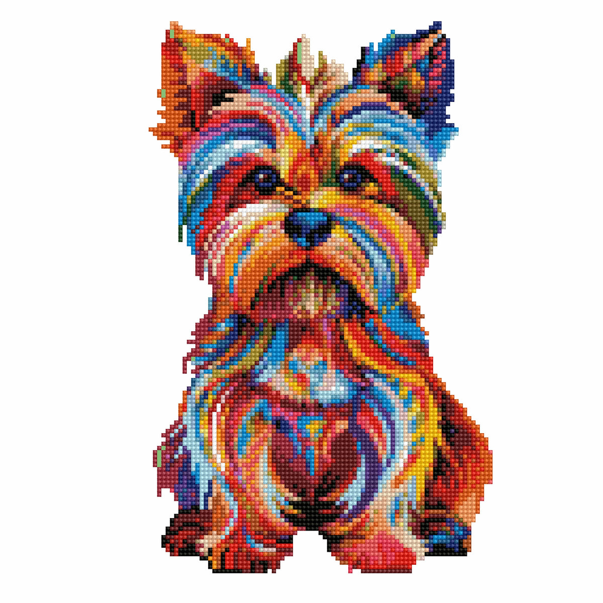 Yorkshire Terrier Hund / Yorkie - Diamond Painting-sæt – Craft-Hub Denmark