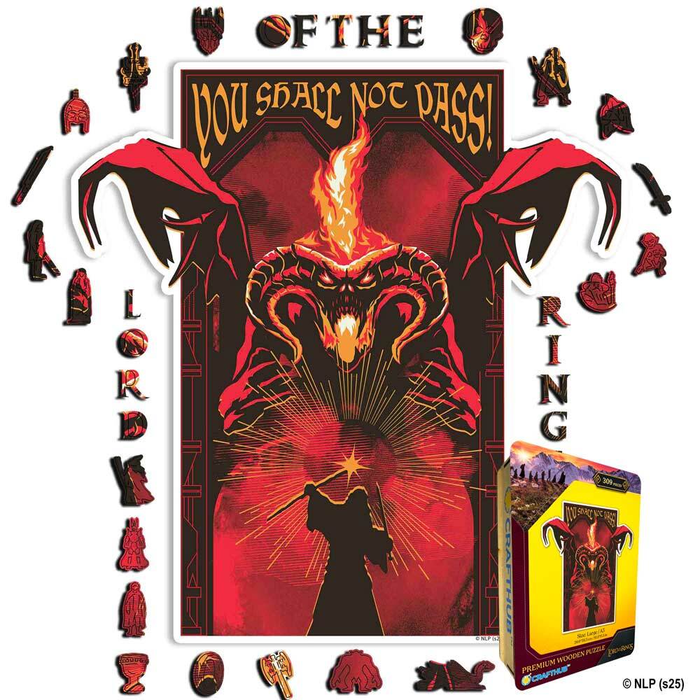 Gandalf VS The Balrog - Wooden Jigsaw Puzzle – Craft-Hub Denmark